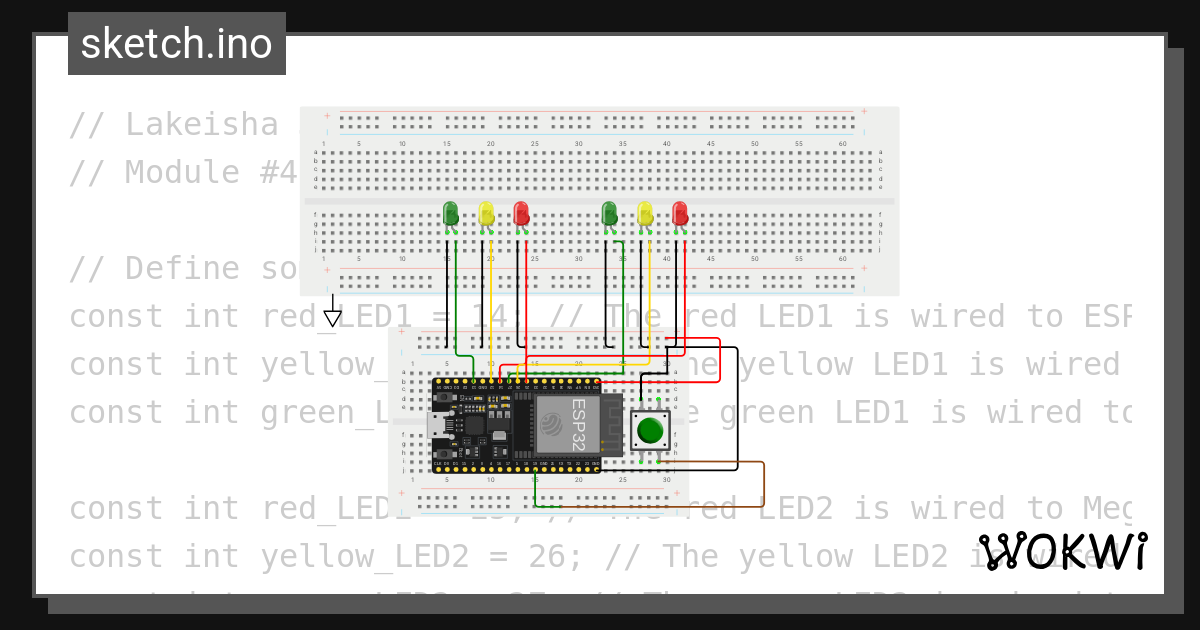Module 6 Lakeisha Jackson Wokwi Esp32 Stm32 Arduino Simulator