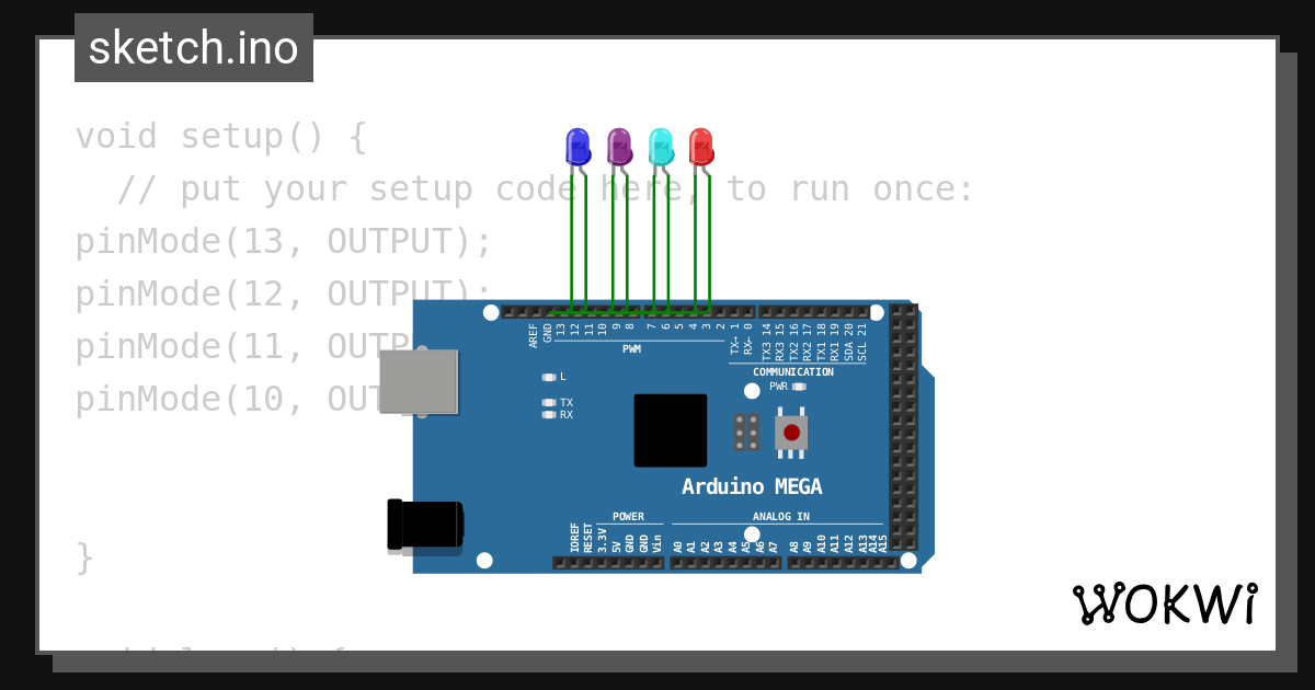 Proyecto 3 Ciclo De Colores Wokwi Esp32 Stm32 Arduino Simulator 7420