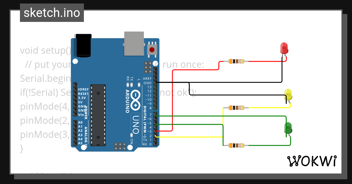 Traffic Light Stimulation Copy Wokwi Esp32 Stm32 Arduino Simulator 2321