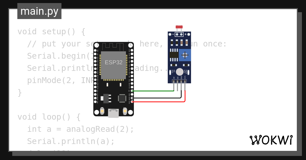 photoresistor Copy - Wokwi ESP32, STM32, Arduino Simulator photoresistor Copy - Wokwi ESP32, STM32, Arduino Simulator