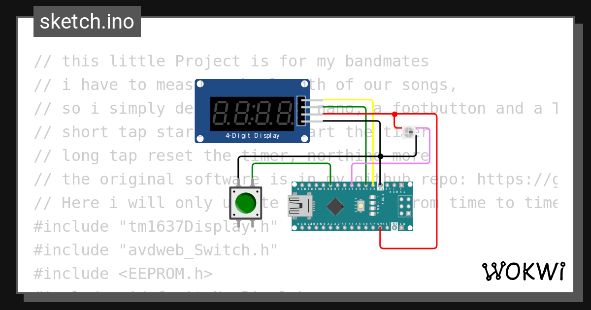 Pedal Timer Wokwi Esp32 Stm32 Arduino Simulator 4514