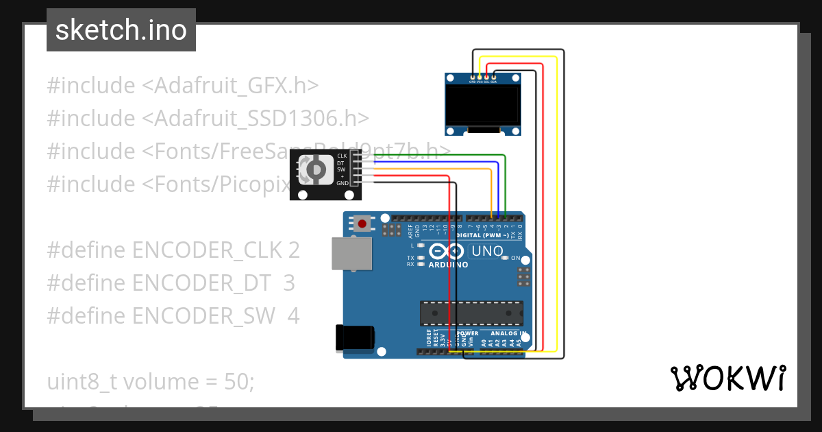 Praktikum Arduino dan OLED - Wokwi ESP32, STM32, Arduino Simulator