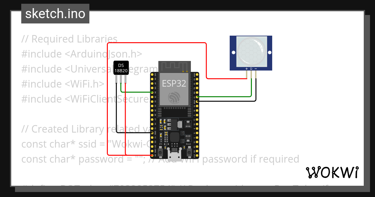 Telegram_bot - Wokwi ESP32, STM32, Arduino Simulator