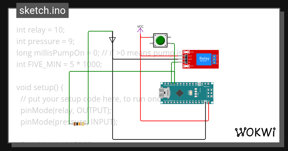 Arduino Pump Control Wokwi Esp32 Stm32 Arduino Simulator 
