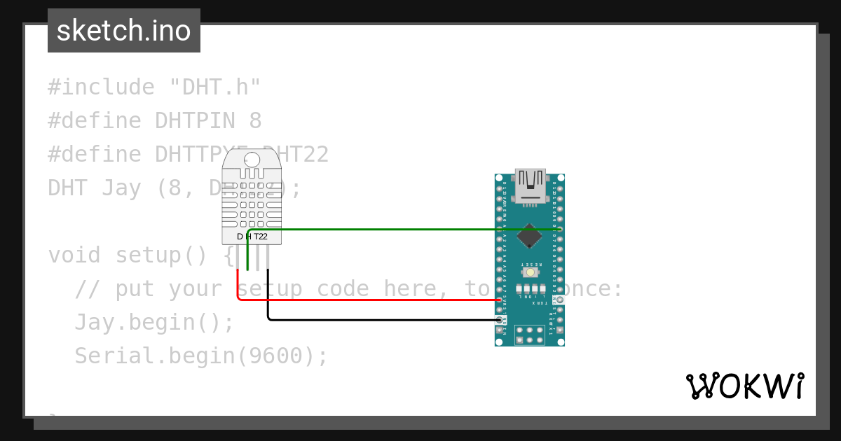 Dht Sensor Jay Wokwi Esp32 Stm32 Arduino Simulator 