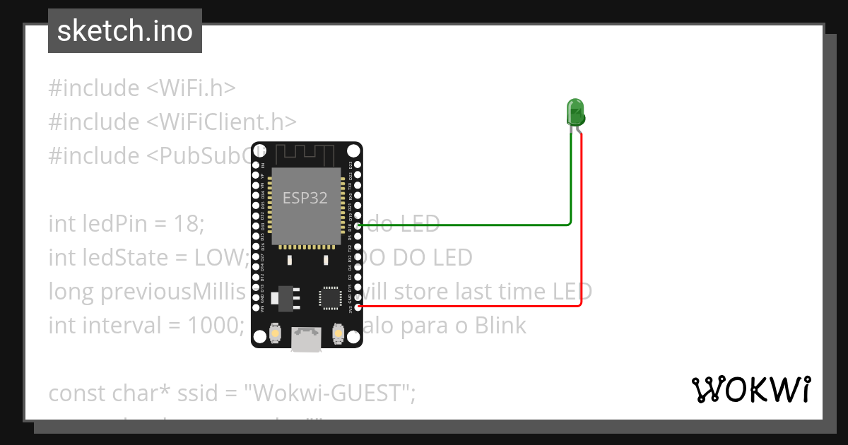 Lab6 Blink Green Led Using Mqtt Messages In 2 Copy 3 Wokwi Esp32 7662