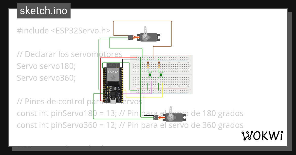 Servo - Wokwi ESP32, STM32, Arduino Simulator