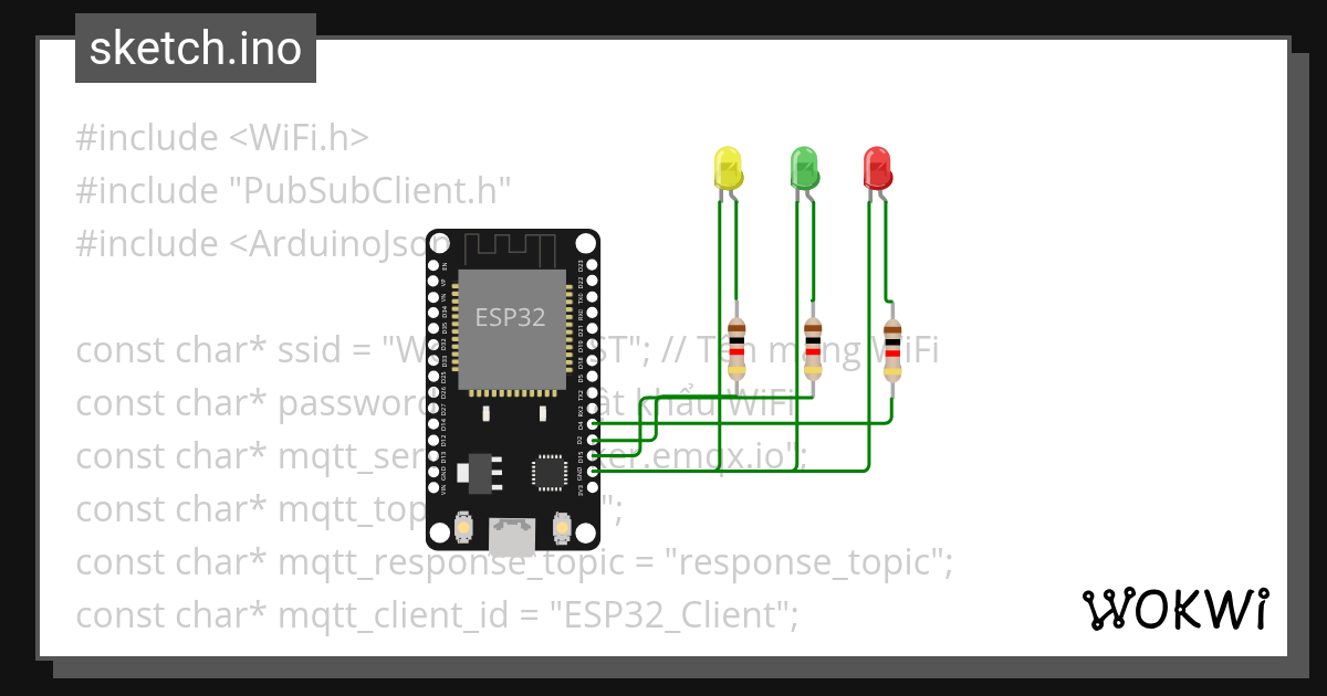 ESP32 - 3 led - sang theo tg yeu cau Copy (3) - Wokwi ESP32, STM32, Arduino Simulator