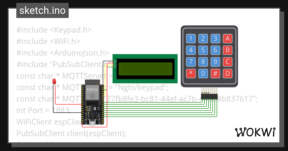 keypad - Wokwi ESP32, STM32, Arduino Simulator