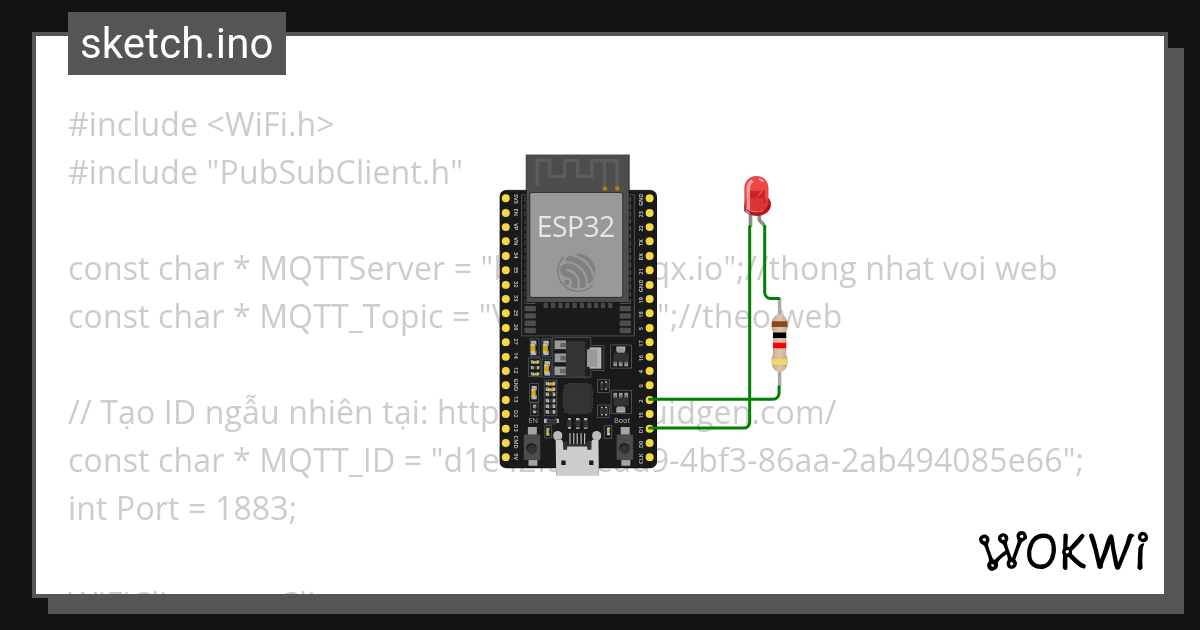 web bat tat den - Wokwi ESP32, STM32, Arduino Simulator