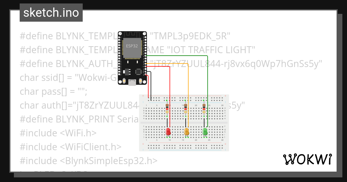 Iot Traffic Light Copy Wokwi Esp32 Stm32 Arduino Simulator 5216