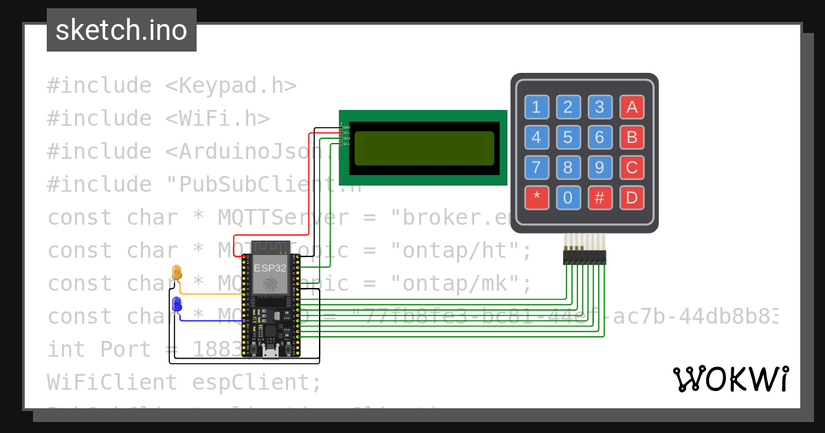 Ontapkeypad Wokwi Esp32 Stm32 Arduino Simulator