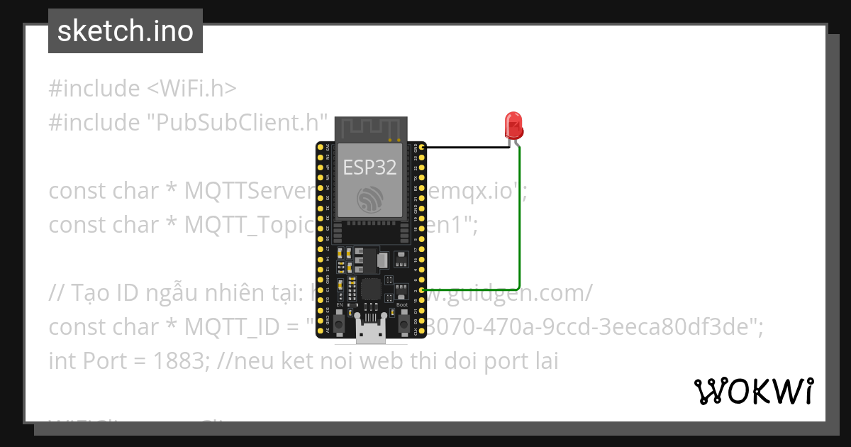 Led_On/Off - Wokwi ESP32, STM32, Arduino Simulator