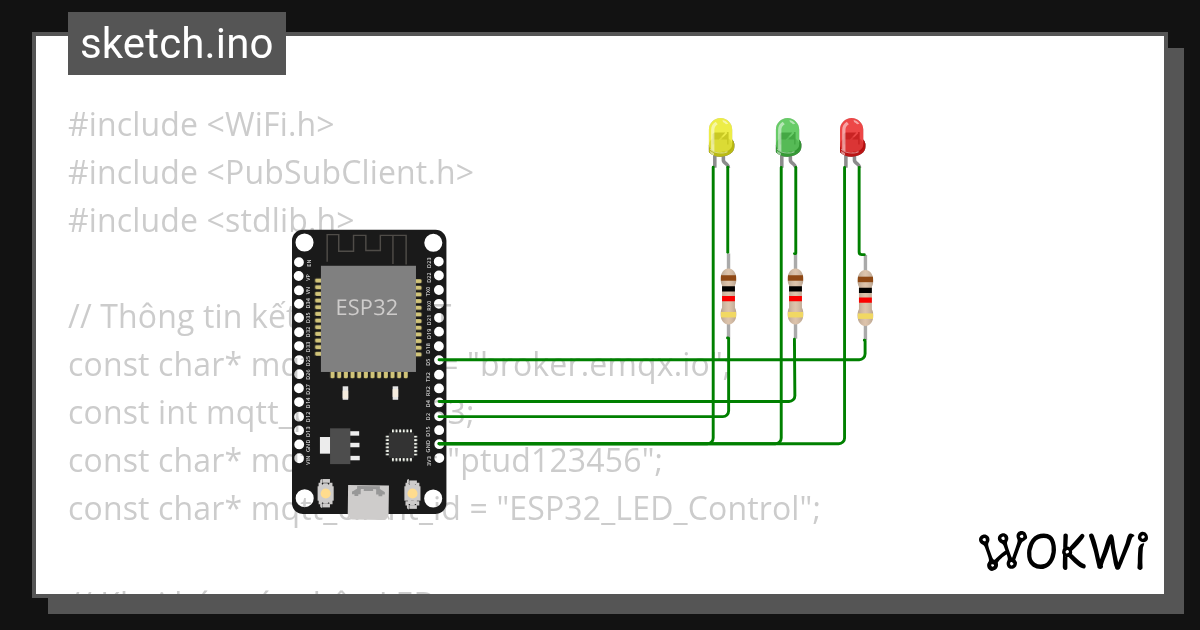 B2: Điều khiển thời gian đèn MQTT Copy - Wokwi ESP32, STM32, Arduino Simulator