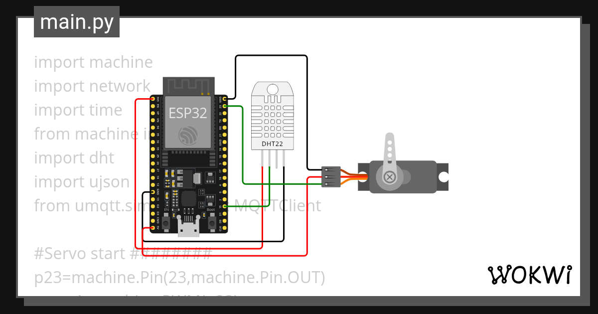 Actividad_1 SensorTem_MovServo - Wokwi ESP32, STM32, Arduino Simulator