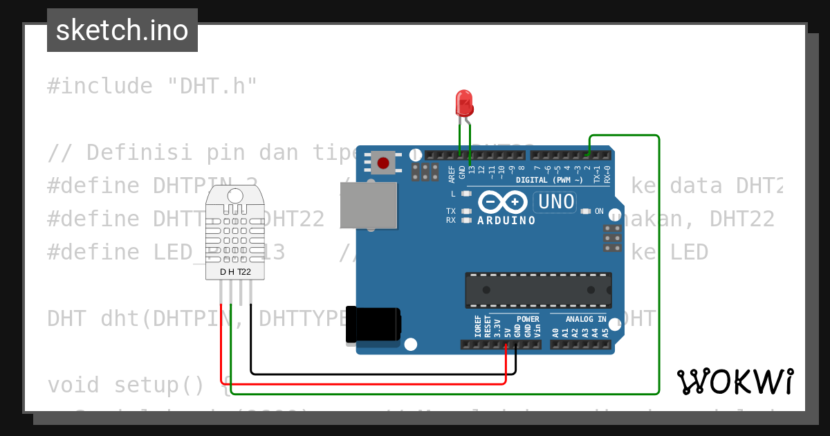 Sensor Suhu Dht22sintyabhuana Wokwi Esp32 Stm32 Arduino Simulator 4577