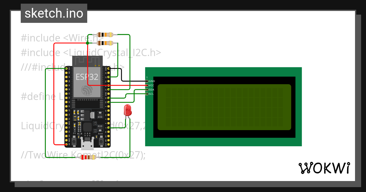 LCD_i2c_Lab02 - Wokwi ESP32, STM32, Arduino Simulator