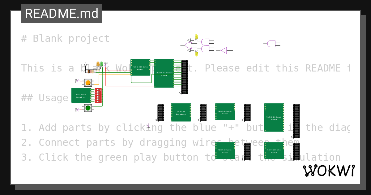 4bit Cpu V1 Wokwi Esp32 Stm32 Arduino Simulator