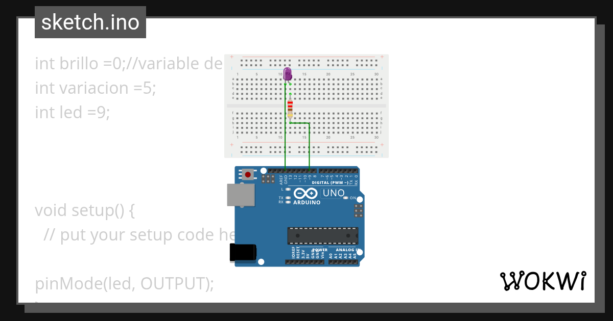 encender led con pwm Copy con while - Wokwi ESP32, STM32, Arduino Simulator
