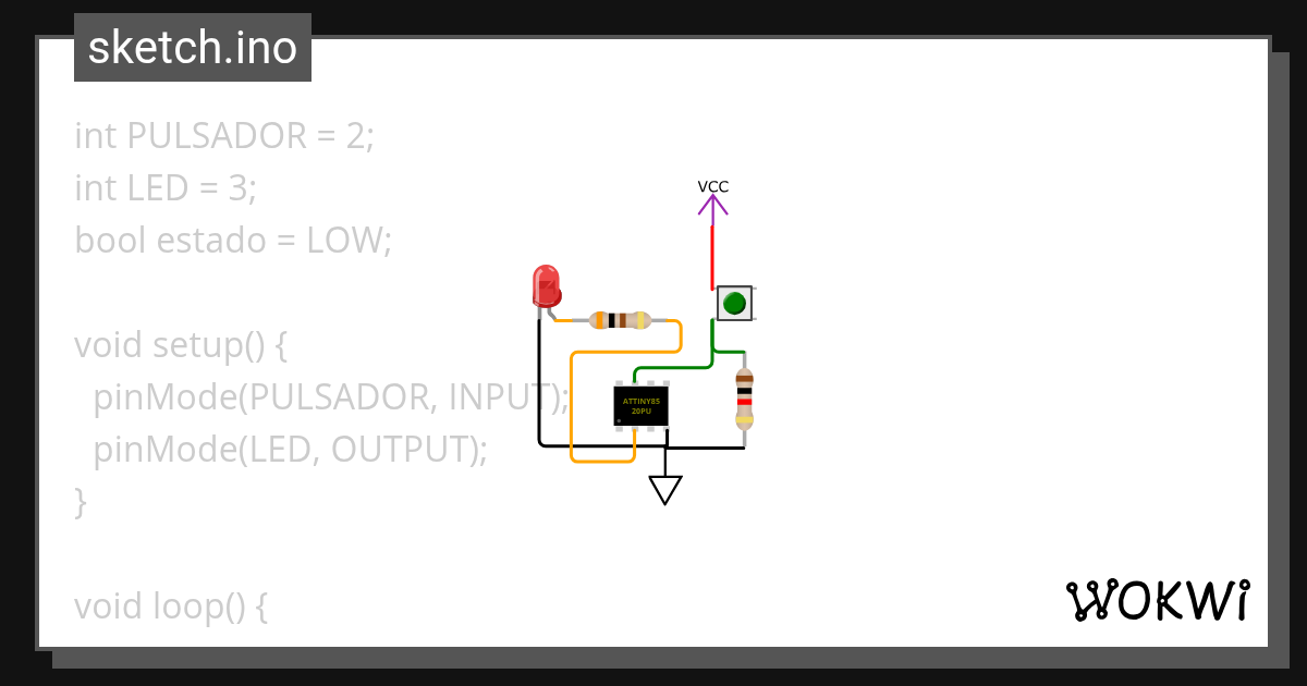 Pulso rebote - Wokwi ESP32, STM32, Arduino Simulator Pulso rebote - Wokwi ESP32, STM32, Arduino Simulator
