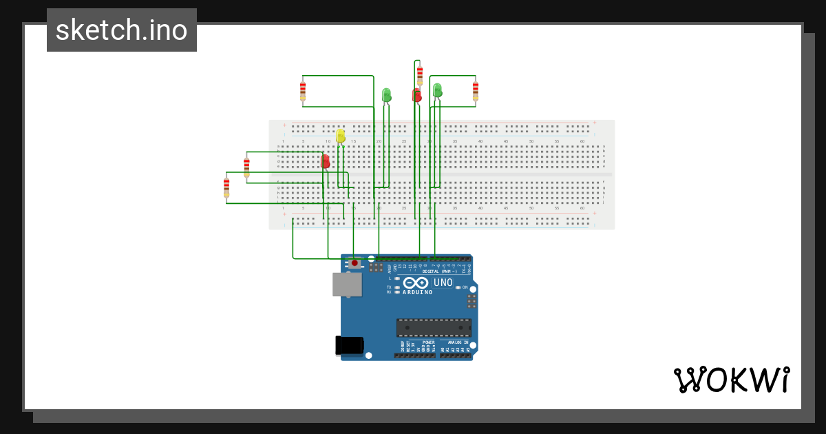 Semáforo 3 Leds Wokwi Esp32 Stm32 Arduino Simulator 7693
