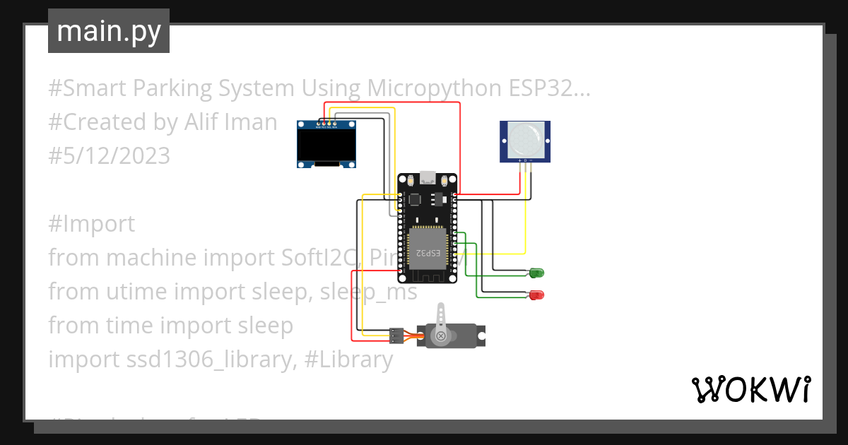 Smart Parking system using Esp32 1 Copy - Wokwi ESP32, STM32, Arduino Simulator