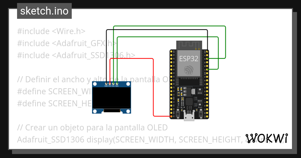 es32 oled - Wokwi ESP32, STM32, Arduino Simulator