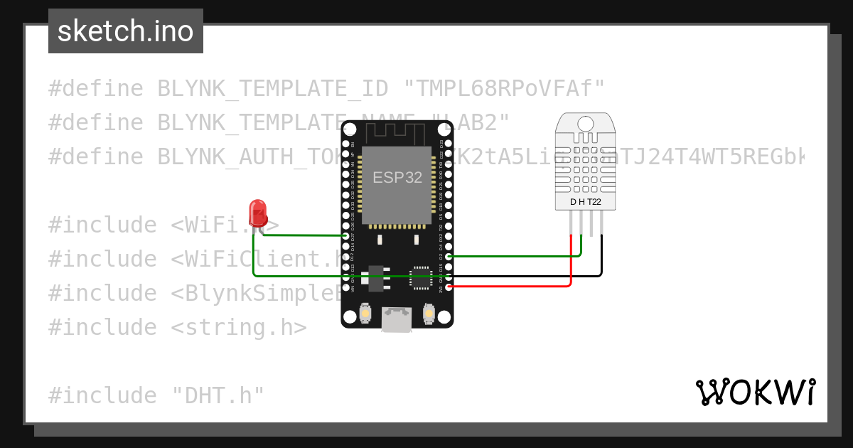Esp Dht Nhiệt độ độ ẩm Blynk Wokwi Esp32 Stm32 Arduino Simulator