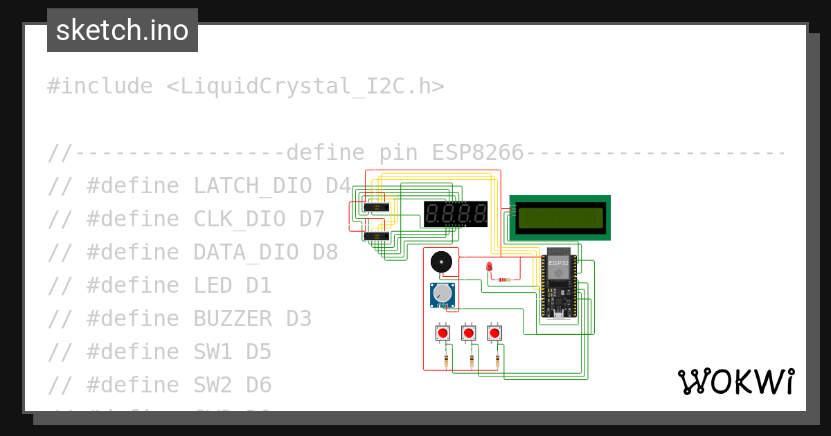 Pam 13 Dinda Putri Xi Tav 1 Wokwi Esp32 Stm32 Arduino Simulator 5465