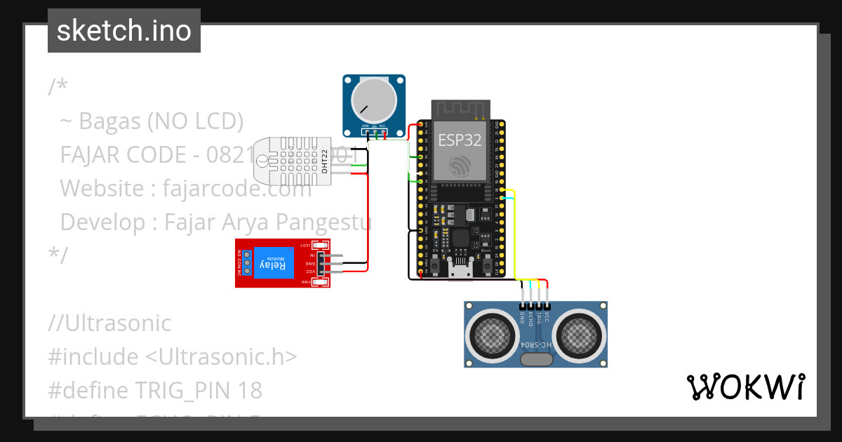 BAGAS (NO_LCD) Rev1 - FAJARCODE.COM - Wokwi ESP32, STM32, Arduino Simulator