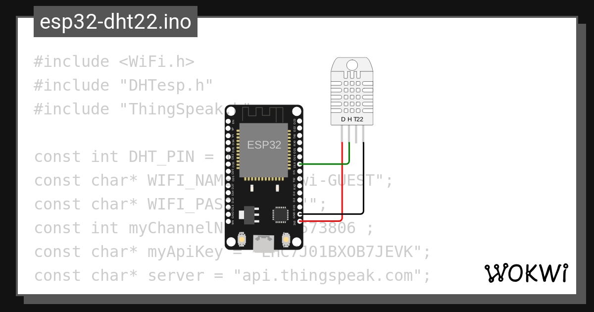 Dht22 Thingspeak Wokwi Esp32 Stm32 Arduino Simulator 0845