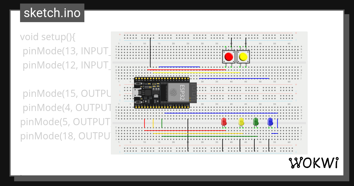 prj13 sw control LED 2 - Wokwi ESP32, STM32, Arduino Simulator