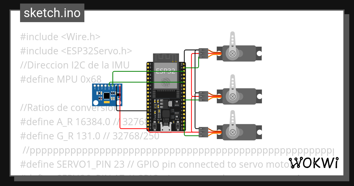 Mpu6050 Servo Movement Copy Wokwi Esp32 Stm32 Arduino Simulator 0912