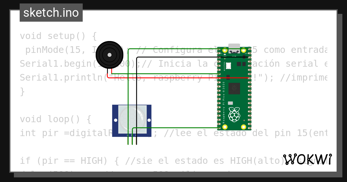 Movimiento Wokwi Esp32 Stm32 Arduino Simulator