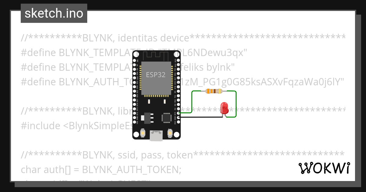 Kontrol Led Dengan Blynk Copy Wokwi Esp32 Stm32 Arduino Simulator 