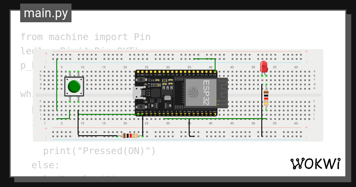 Week 5 Push Button Ch2 Wokwi Esp32 Stm32 Arduino Simulator