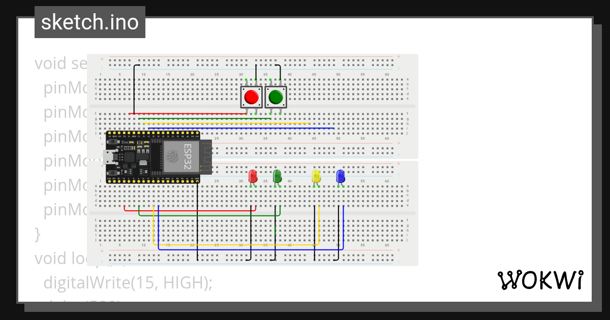 prj9 sw control LED Copy - Wokwi ESP32, STM32, Arduino Simulator