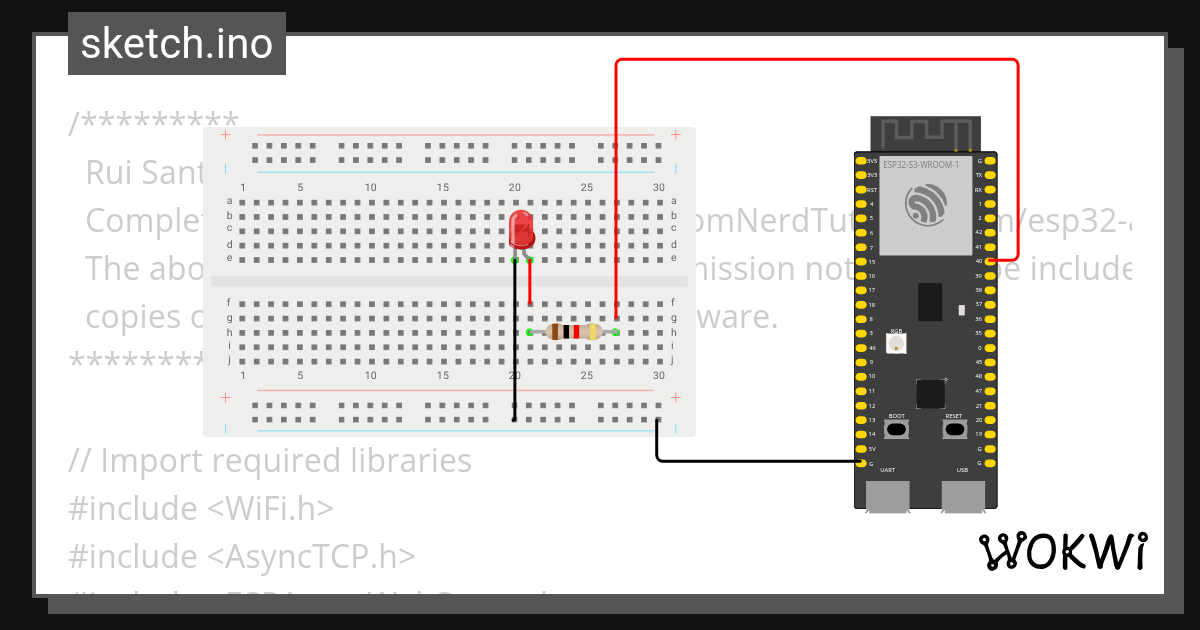 esp32 WebServer LED Copy - Wokwi ESP32, STM32, Arduino Simulator