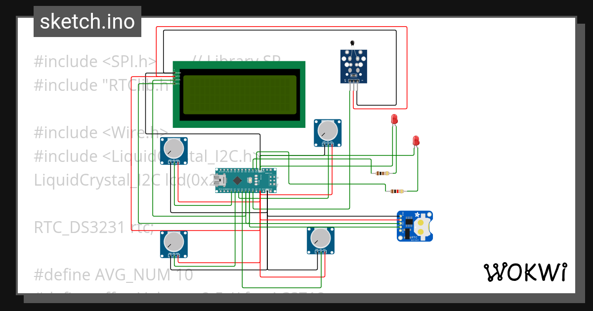 Simulasi Sensor Tegangan Dan Arus Wokwi Esp32 Stm32 Arduino Simulator