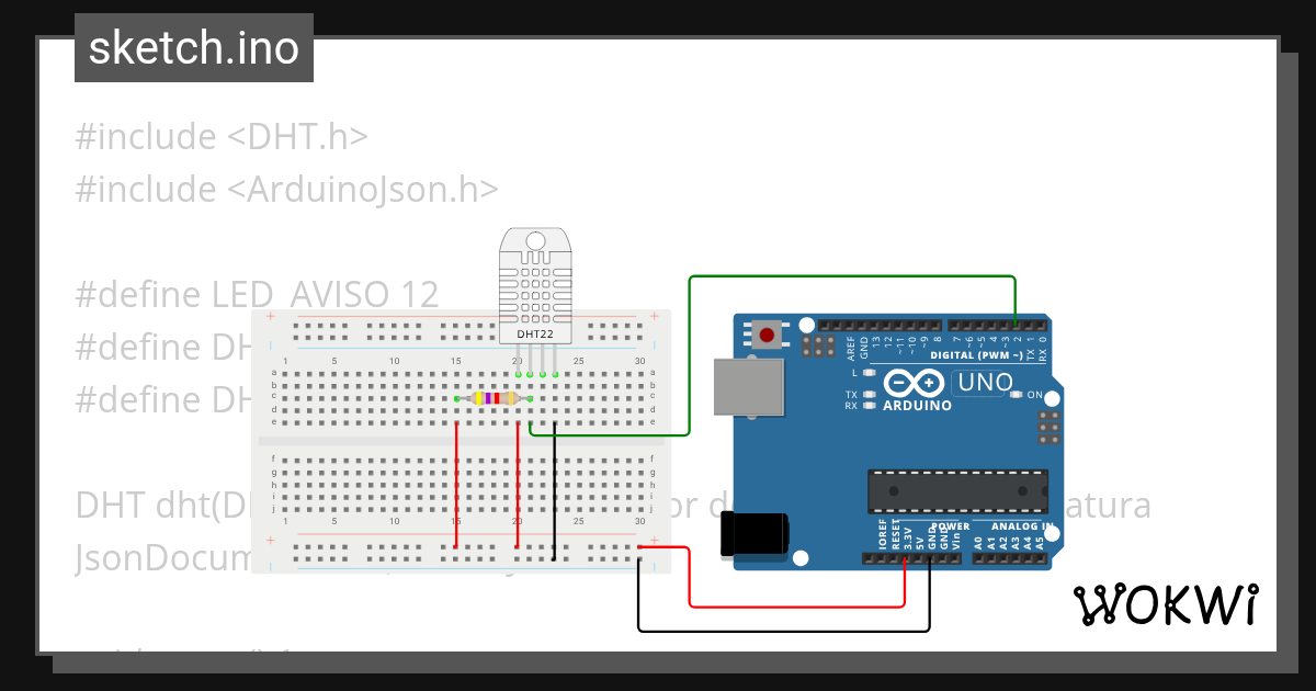 Projeto Leitor de Temperatura - Wokwi ESP32, STM32, Arduino Simulator
