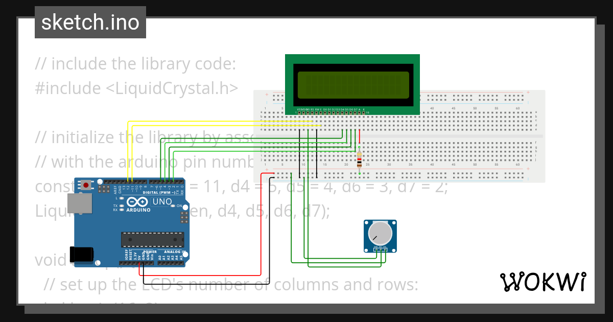 Tampilan Nama dan NIM Running Text - Wokwi ESP32, STM32, Arduino Simulator