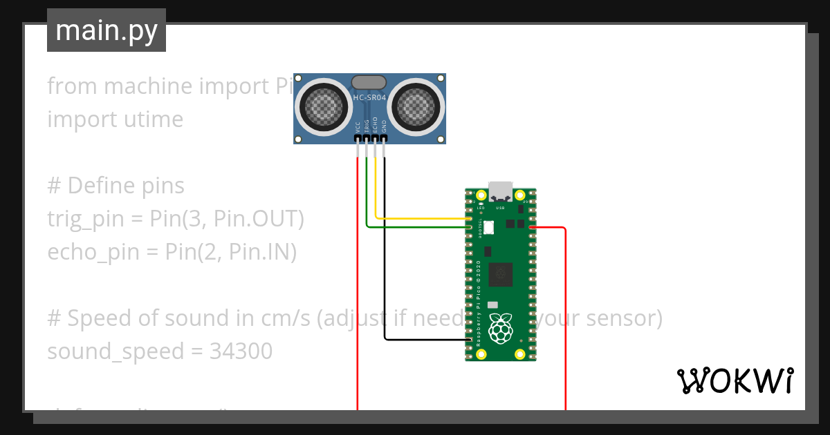 Micropython Hc Sr04 Wokwi Esp32 Stm32 Arduino Simulator