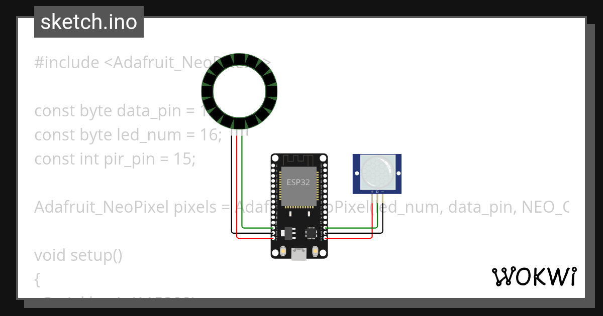 C262 Sensors - Wokwi ESP32, STM32, Arduino Simulator