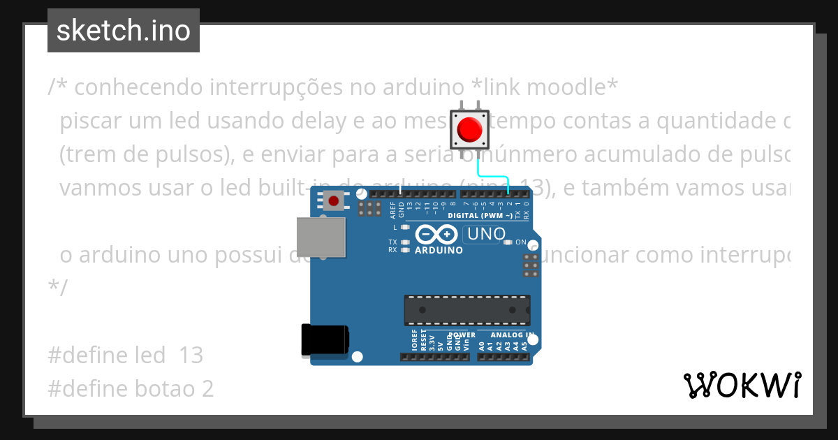BOTÃO_DESARME - Wokwi ESP32, STM32, Arduino Simulator