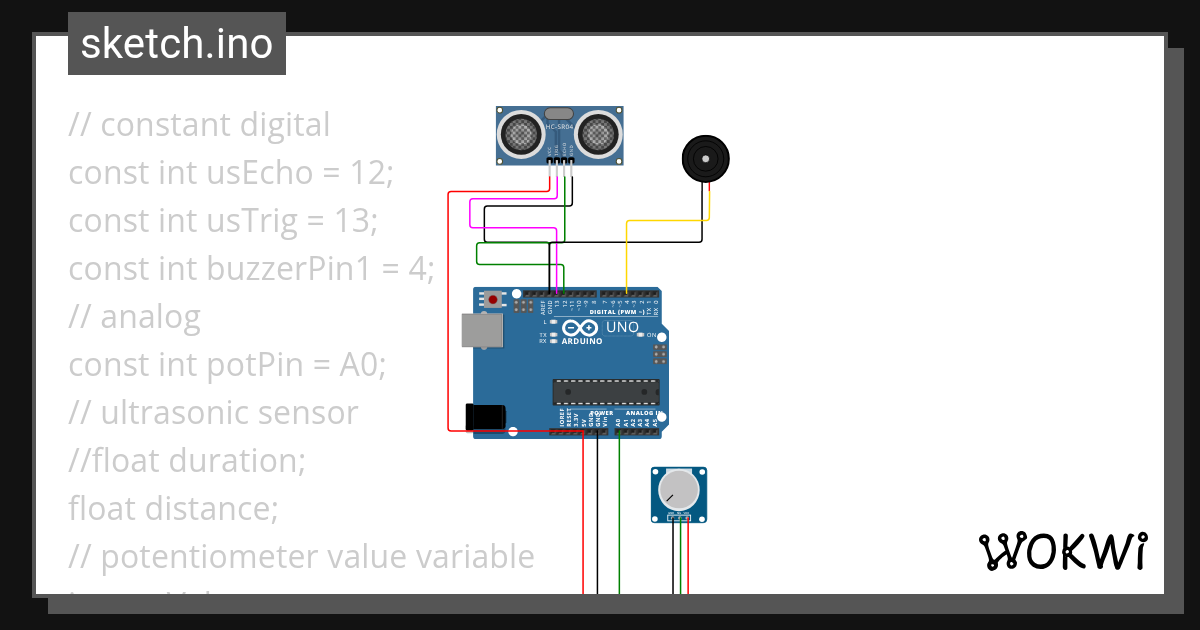 Ultra-Sonic Copy - Wokwi ESP32, STM32, Arduino Simulator