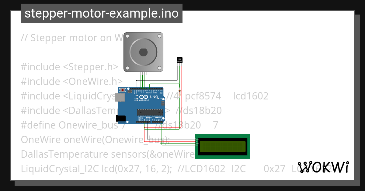 ds18+lcd - Wokwi ESP32, STM32, Arduino Simulator