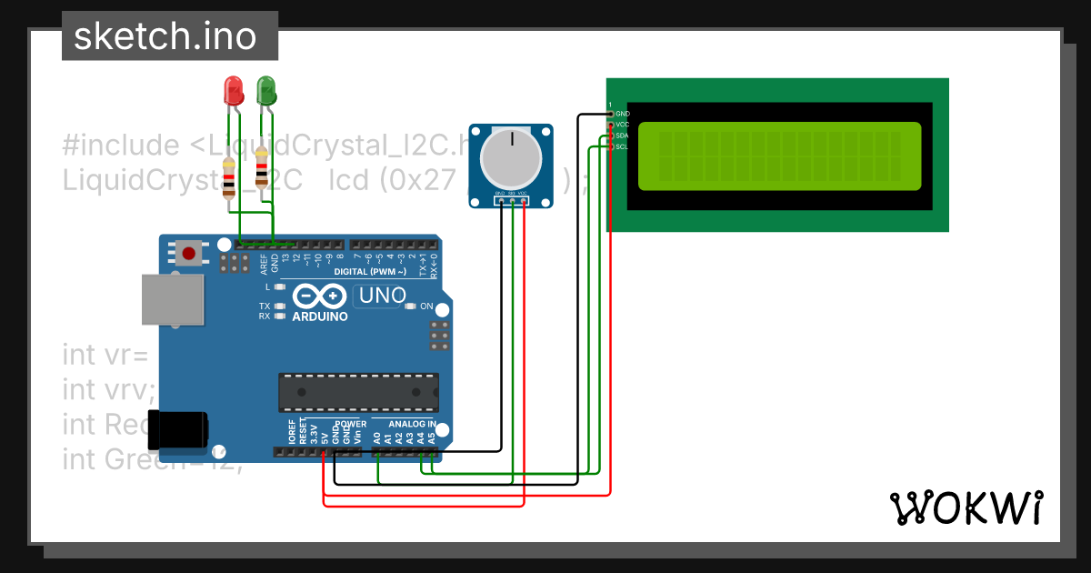 analog lcd เลขที่ 31 SE.1/1 - Wokwi ESP32, STM32, Arduino Simulator