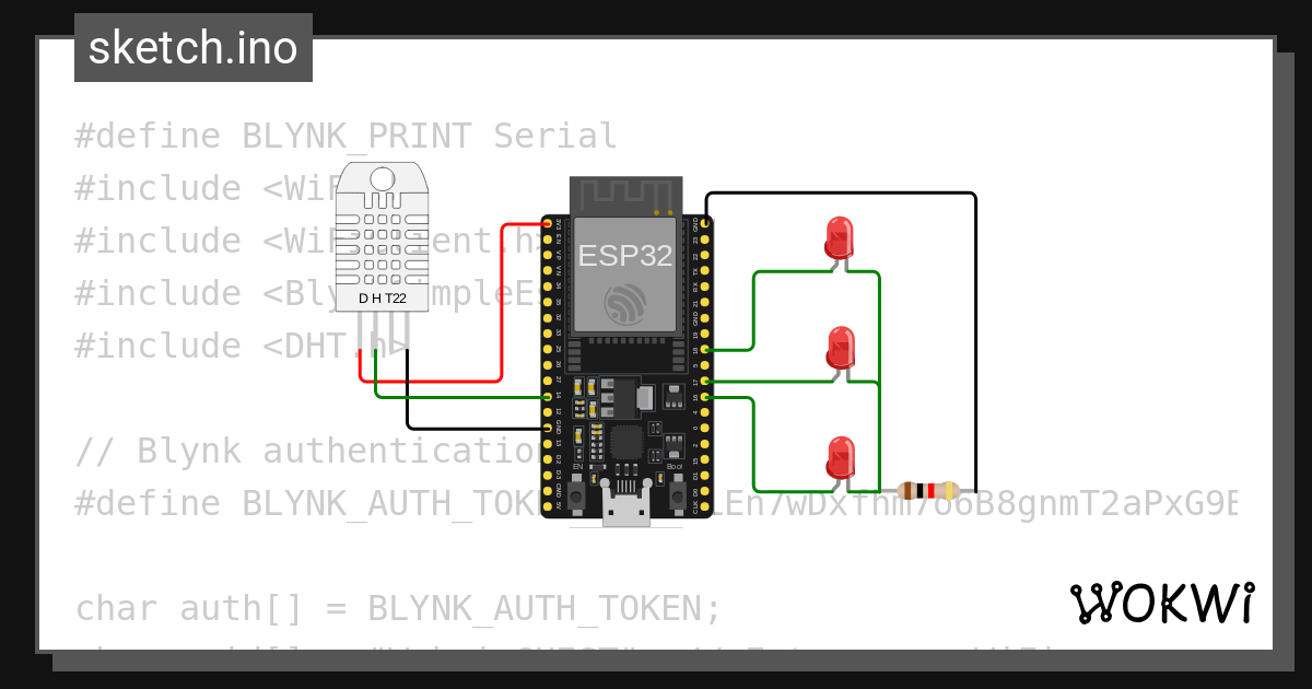 Ep32 Dht22 Wokwi Esp32 Stm32 Arduino Simulator 5883