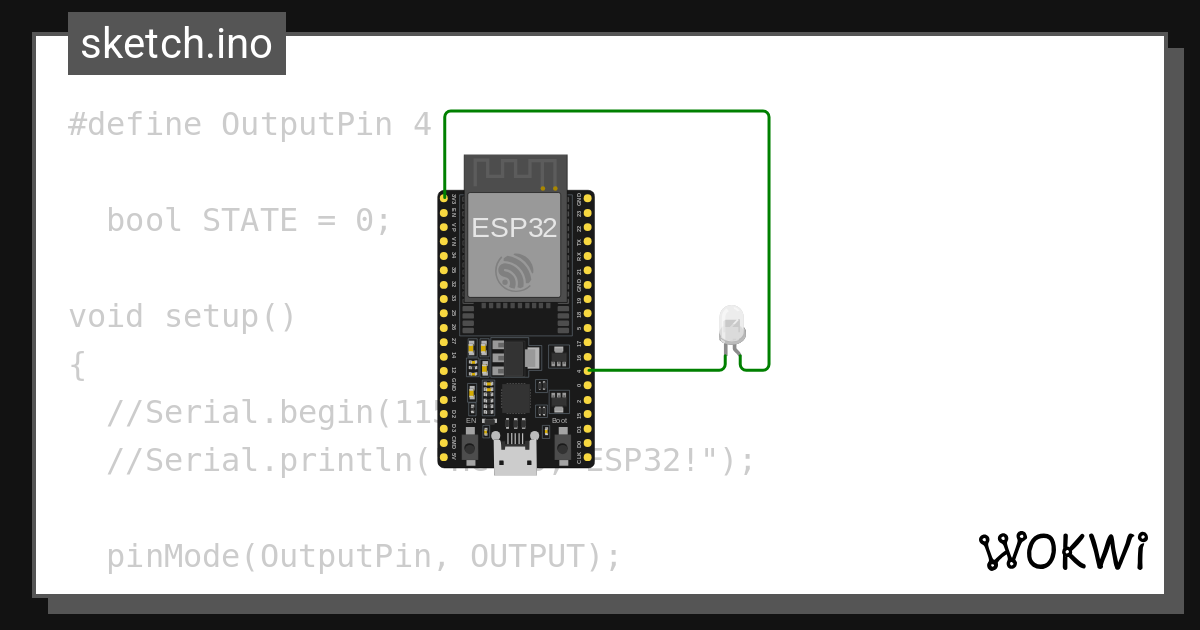 Led Copy Wokwi Esp32 Stm32 Arduino Simulator 