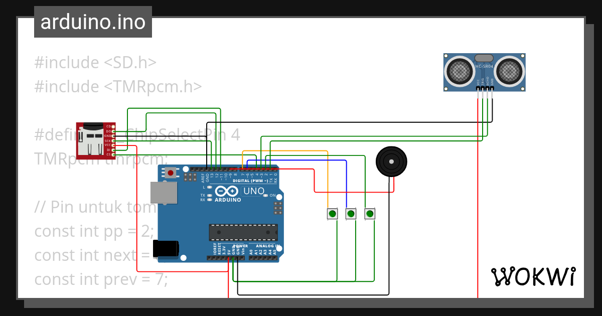 MP3 Player - Wokwi ESP32, STM32, Arduino Simulator